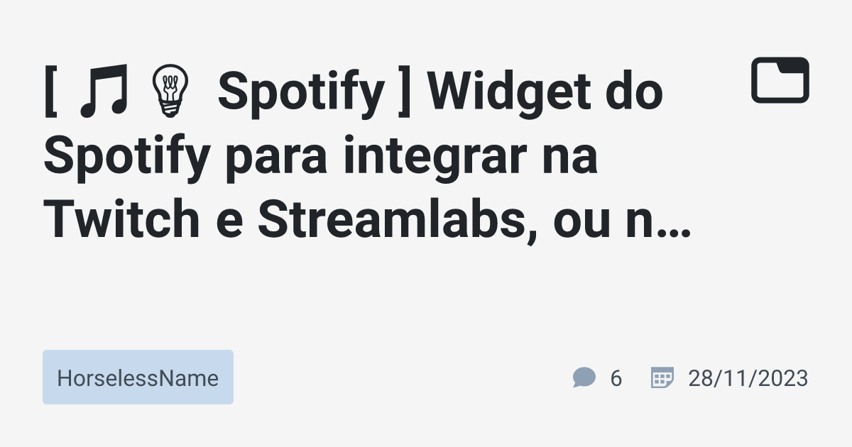 [ 🎵💡 Spotify ] Widget do Spotify para integrar na Twitch e Streamlabs ...