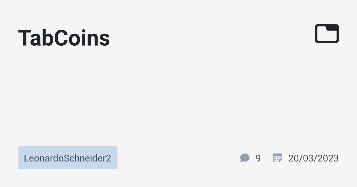 TabCoins · LeonardoSchneider2 · TabNews