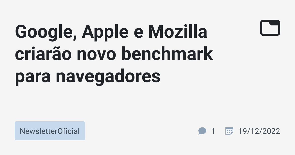 Google, Apple e Mozilla criarão novo benchmark para navegadores ...