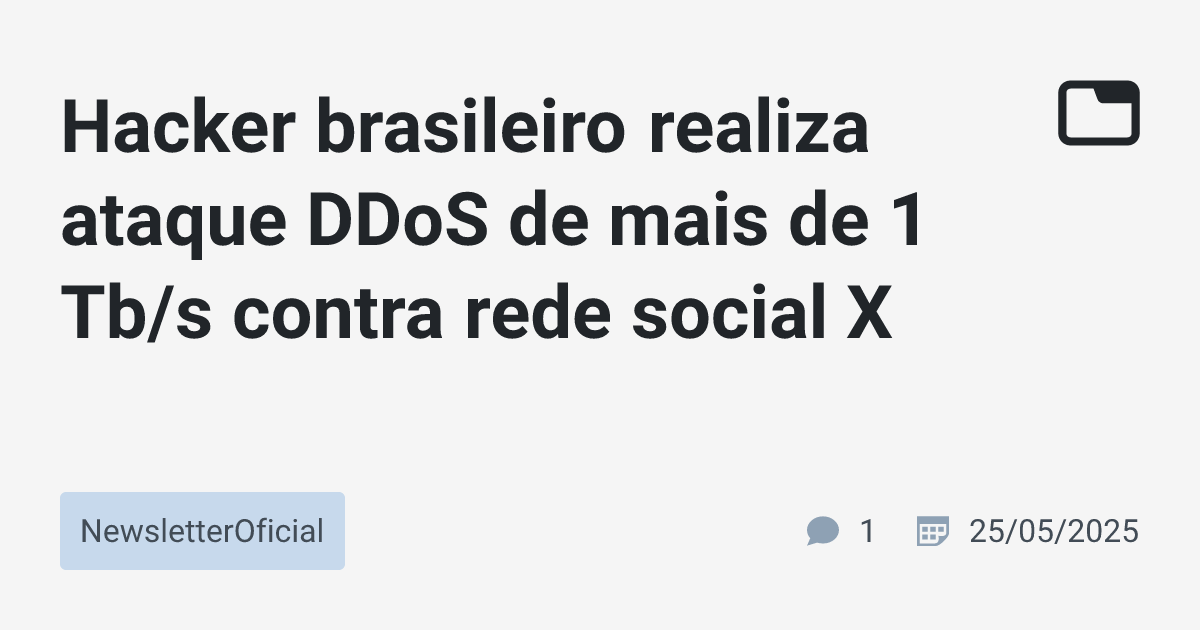 Hacker brasileiro realiza ataque DDoS de mais de 1 Tb/s contra rede ...