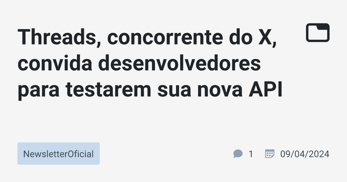 Threads, concorrente do X, convida desenvolvedores para testarem sua ...