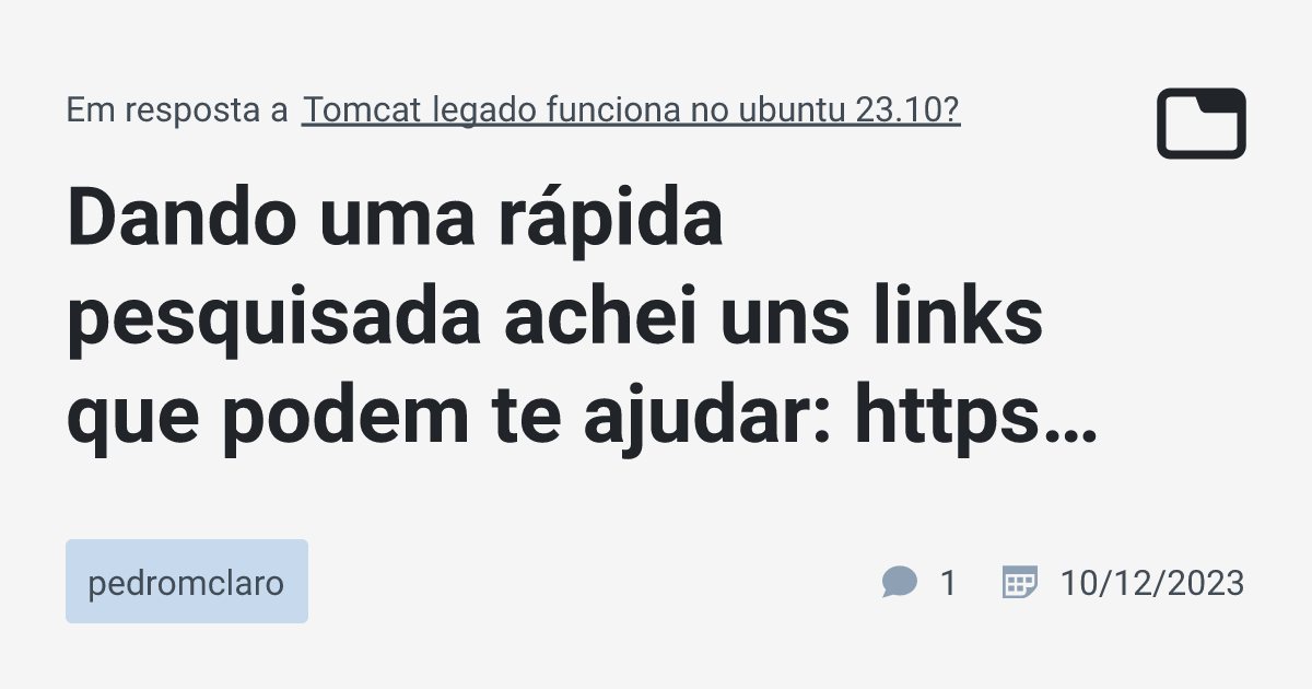 Dando uma rápida pesquisada achei uns links que podem te ajudar: https://www.... · pedromclaro ...